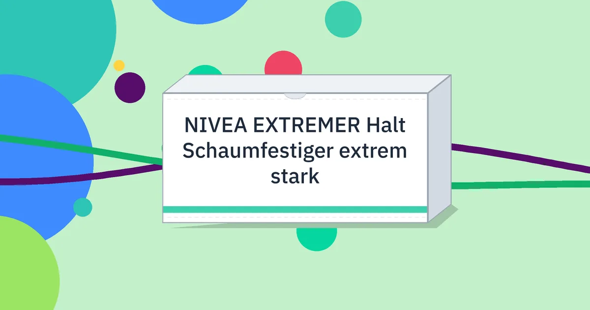 Symbolbild: Packung mit der Aufschrift NIVEA EXTREMER Halt Schaumfestiger extrem stark (PZN 18912411) – Verfügbarkeit und Bezug in Apotheken in Frankfurt am Main