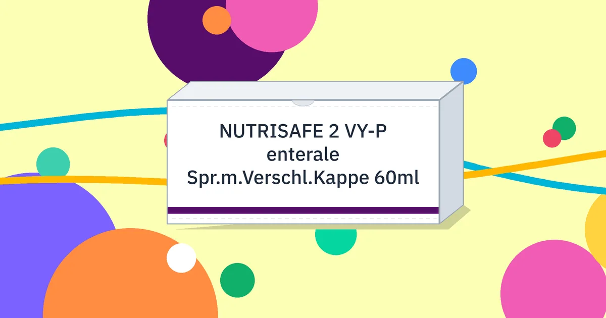 Symbolbild: Packung mit der Aufschrift NUTRISAFE 2 VY-P enterale Spr.m.Verschl.Kappe 60ml (PZN 16797153) – Verfügbarkeit und Bezug in Apotheken in Frankfurt am Main