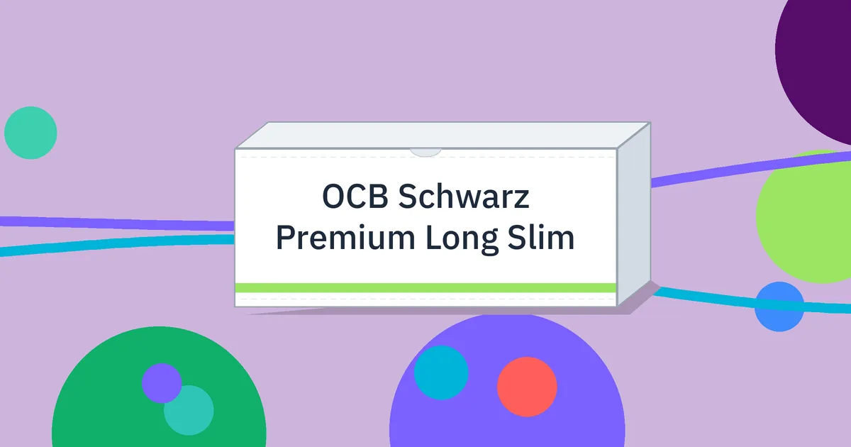 Symbolbild: Packung mit der Aufschrift OCB Schwarz Premium Long Slim (PZN 20122610) – Verfügbarkeit und Bezug in Apotheken in Frankfurt am Main