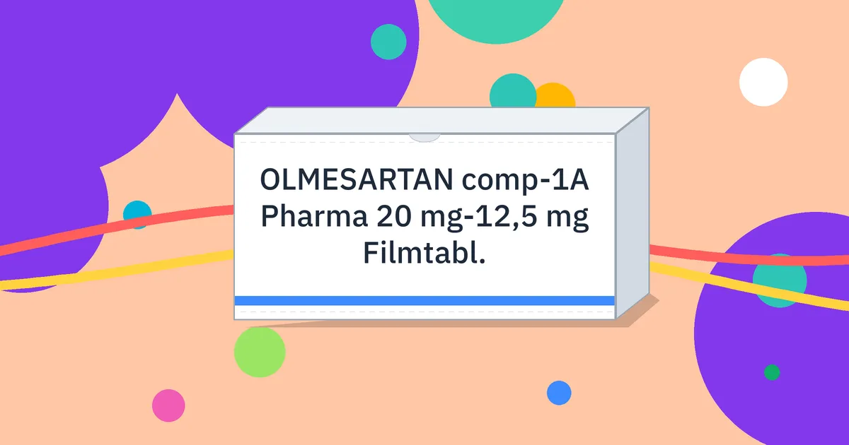 Symbolbild: Packung mit der Aufschrift OLMESARTAN comp-1A Pharma 20 mg-12,5 mg Filmtabl. (PZN 12359634) – Verfügbarkeit und Bezug in Apotheken in Frankfurt am Main