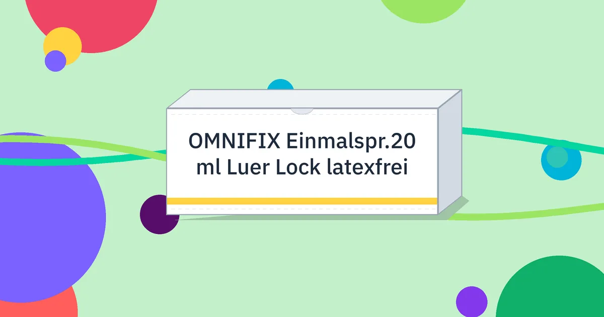 Symbolbild: Packung mit der Aufschrift OMNIFIX Einmalspr.20 ml Luer Lock latexfrei (PZN 18322276) – Verfügbarkeit und Bezug in Apotheken in Frankfurt am Main