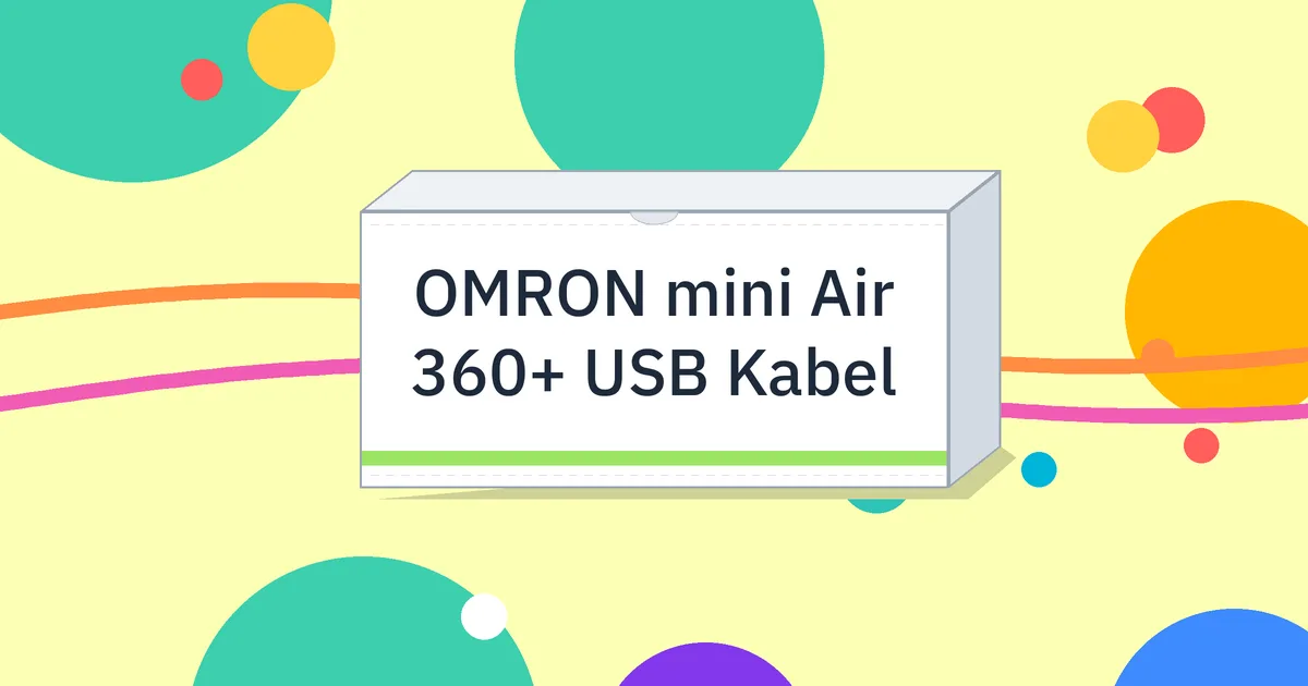 Symbolbild: Packung mit der Aufschrift OMRON mini Air 360+ USB Kabel (PZN 19691892) – Verfügbarkeit und Bezug in Apotheken in Frankfurt am Main