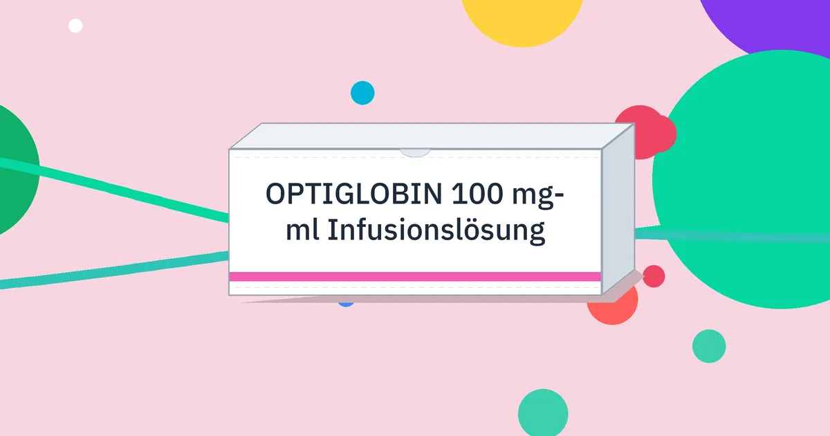 Symbolbild: Packung mit der Aufschrift OPTIGLOBIN 100 mg-ml Infusionslösung (PZN 17275646) – Verfügbarkeit und Bezug in Apotheken in Frankfurt am Main