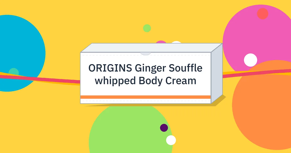 Symbolbild: Packung mit der Aufschrift ORIGINS Ginger Souffle whipped Body Cream (PZN 20102926) – Verfügbarkeit und Bezug in Apotheken in Frankfurt am Main