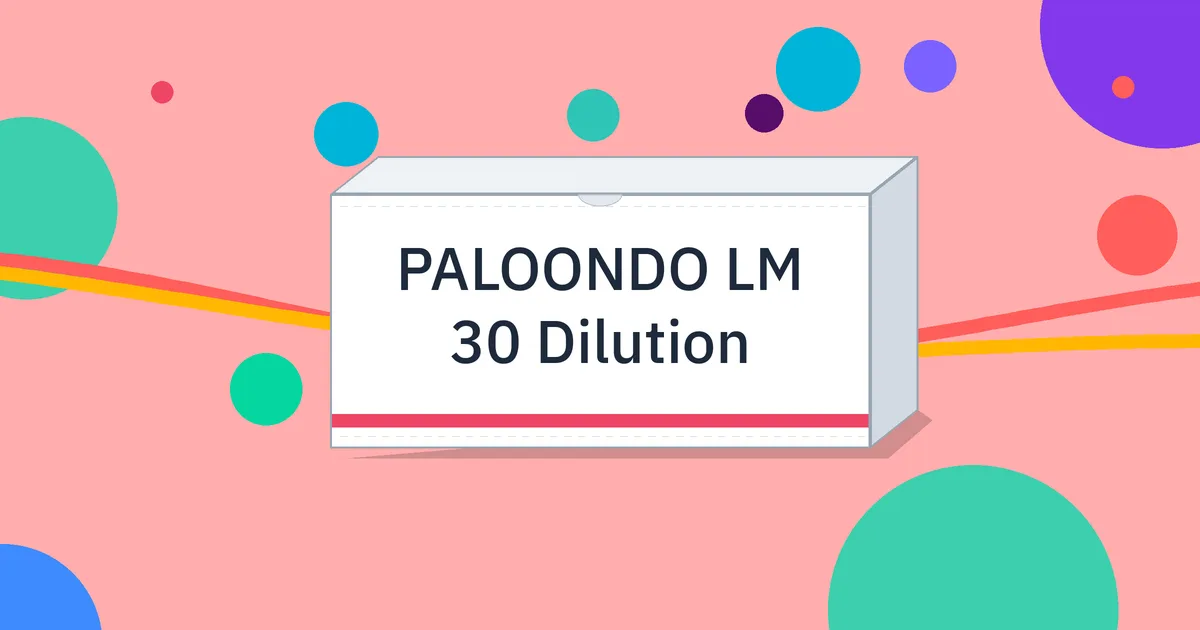 Symbolbild: Packung mit der Aufschrift PALOONDO LM 30 Dilution (PZN 13630530) – Verfügbarkeit und Bezug in Apotheken in Frankfurt am Main
