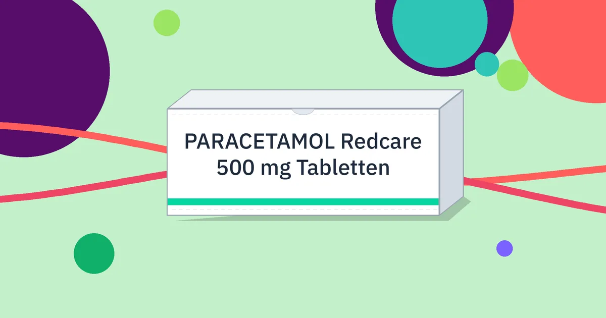Symbolbild: Packung mit der Aufschrift PARACETAMOL Redcare 500 mg Tabletten (PZN 18300027) – Verfügbarkeit und Bezug in Apotheken in Frankfurt am Main