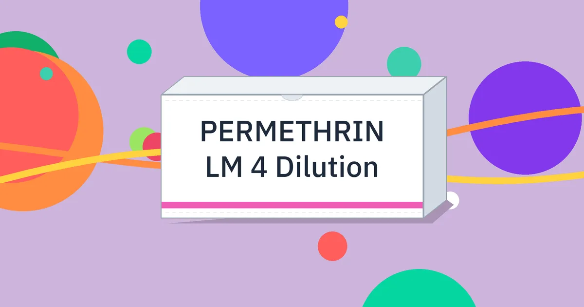 Symbolbild: Packung mit der Aufschrift PERMETHRIN LM 4 Dilution (PZN 13635444) – Verfügbarkeit und Bezug in Apotheken in Frankfurt am Main