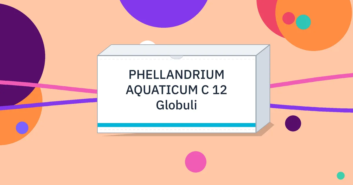 Symbolbild: Packung mit der Aufschrift PHELLANDRIUM AQUATICUM C 12 Globuli (PZN 19719768) – Verfügbarkeit und Bezug in Apotheken in Frankfurt am Main