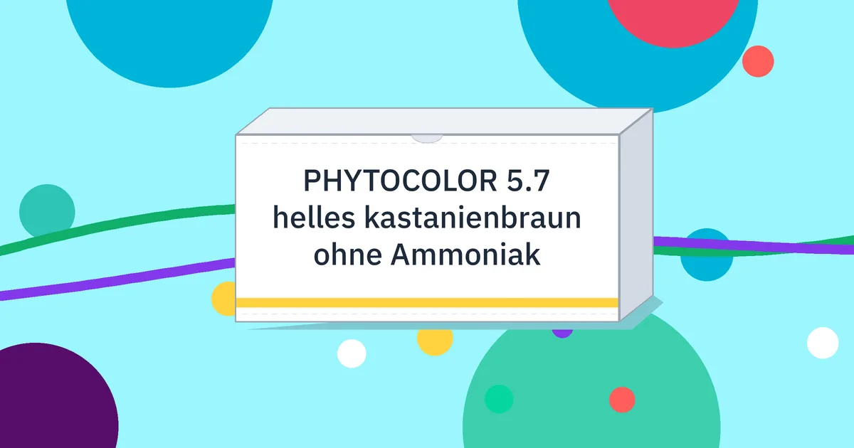 Symbolbild: Packung mit der Aufschrift PHYTOCOLOR 5.7 helles kastanienbraun ohne Ammoniak (PZN 14410173) – Verfügbarkeit und Bezug in Apotheken in Frankfurt am Main
