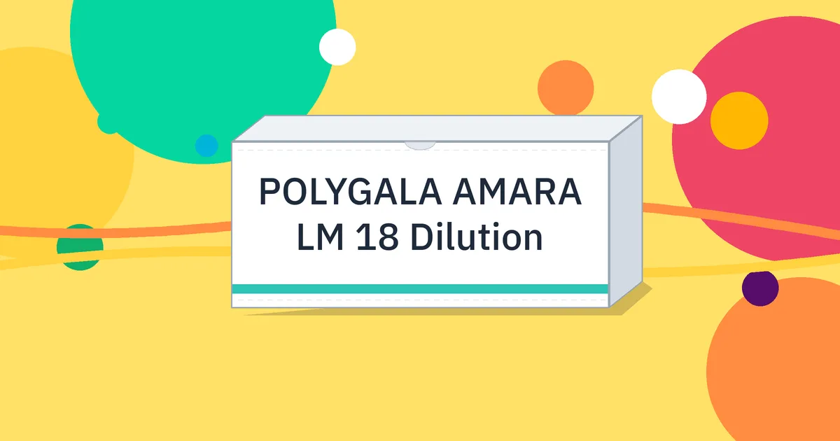 Symbolbild: Packung mit der Aufschrift POLYGALA AMARA LM 18 Dilution (PZN 13661536) – Verfügbarkeit und Bezug in Apotheken in Frankfurt am Main