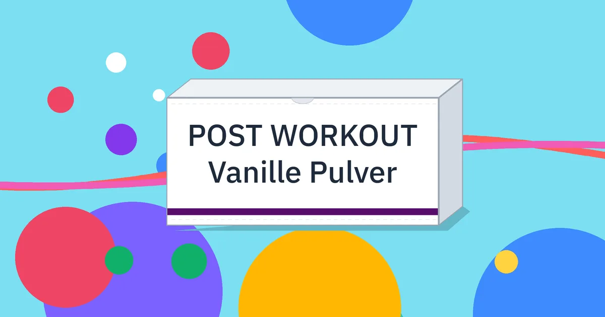 Symbolbild: Packung mit der Aufschrift POST WORKOUT Vanille Pulver (PZN 18823535) – Verfügbarkeit und Bezug in Apotheken in Frankfurt am Main