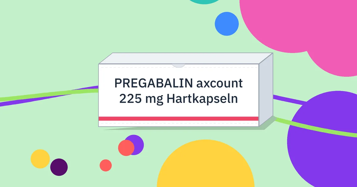 Symbolbild: Packung mit der Aufschrift PREGABALIN axcount 225 mg Hartkapseln (PZN 16360692) – Verfügbarkeit und Bezug in Apotheken in Frankfurt am Main