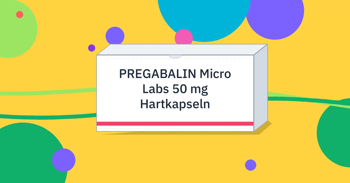 Symbolbild: Packung mit der Aufschrift PREGABALIN Micro Labs 50 mg Hartkapseln (PZN 19377428) – Verfügbarkeit und Bezug in Apotheken in Frankfurt am Main