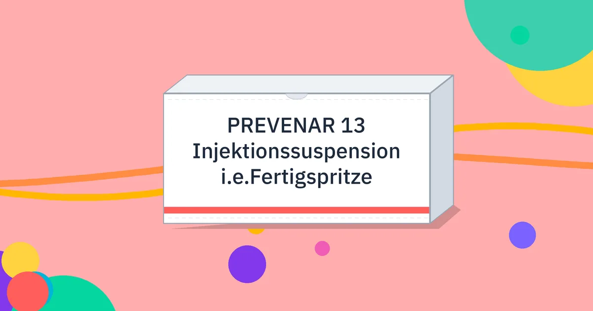 Symbolbild: Packung mit der Aufschrift PREVENAR 13 Injektionssuspension i.e.Fertigspritze (PZN 16022883) – Verfügbarkeit und Bezug in Apotheken in Frankfurt am Main