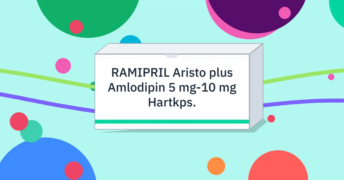 Symbolbild: Packung mit der Aufschrift RAMIPRIL Aristo plus Amlodipin 5 mg-10 mg Hartkps. (PZN 13886241) – Verfügbarkeit und Bezug in Apotheken in Frankfurt am Main