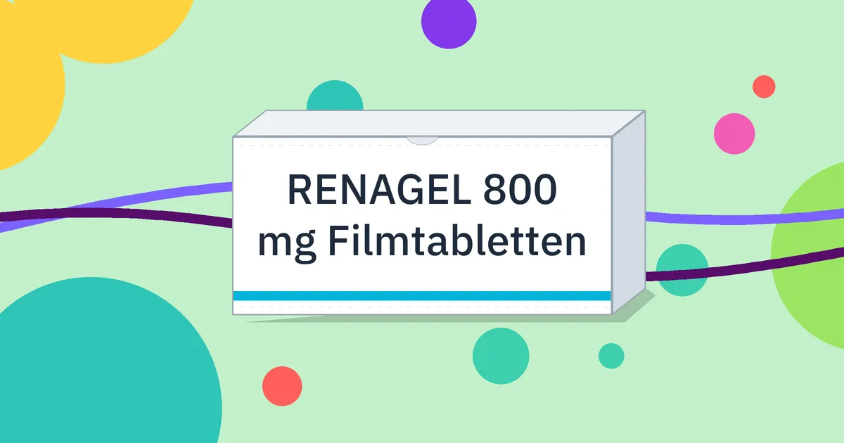 Symbolbild: Packung mit der Aufschrift RENAGEL 800 mg Filmtabletten (PZN 15530258) – Verfügbarkeit und Bezug in Apotheken in Frankfurt am Main