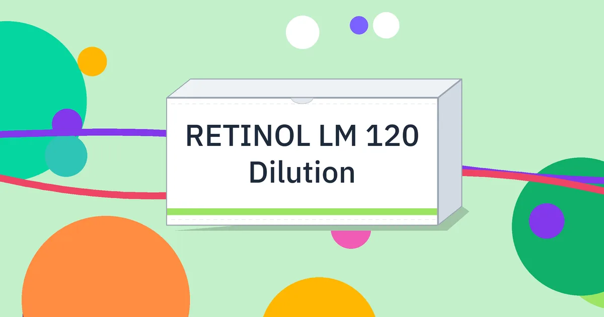 Symbolbild: Packung mit der Aufschrift RETINOL LM 120 Dilution (PZN 13047902) – Verfügbarkeit und Bezug in Apotheken in Frankfurt am Main