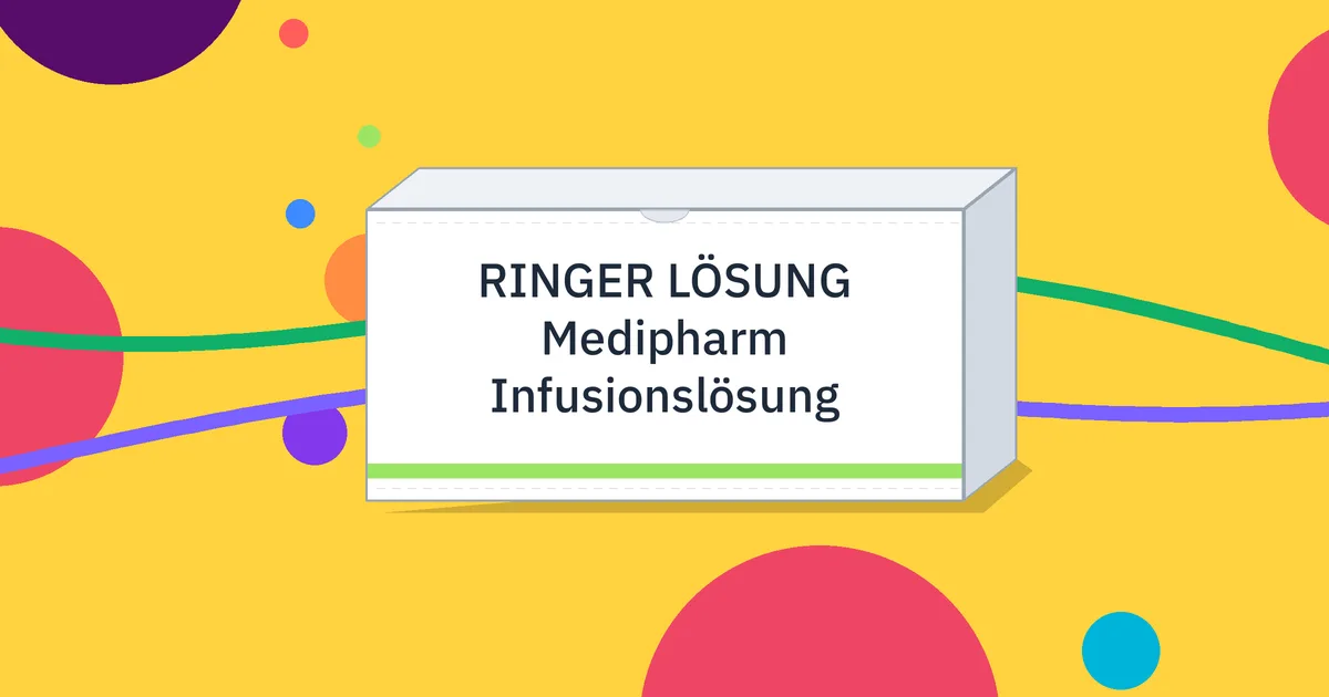 Symbolbild: Packung mit der Aufschrift RINGER LÖSUNG Medipharm Infusionslösung (PZN 19396319) – Verfügbarkeit und Bezug in Apotheken in Frankfurt am Main