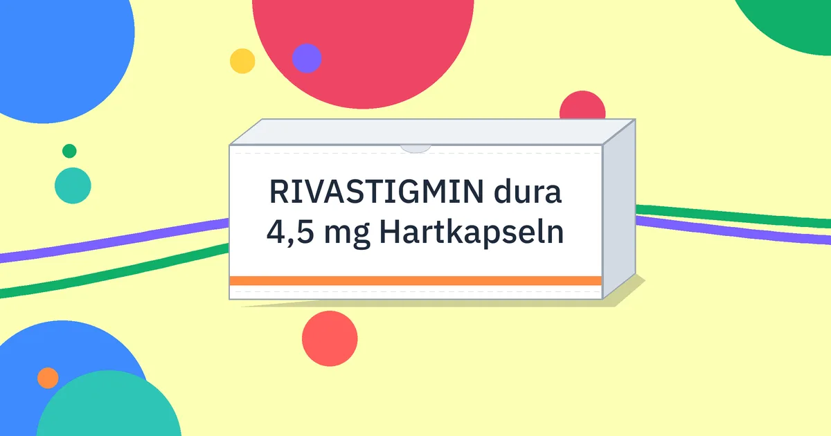 Symbolbild: Packung mit der Aufschrift RIVASTIGMIN dura 4,5 mg Hartkapseln (PZN 09289290) – Verfügbarkeit und Bezug in Apotheken in Frankfurt am Main