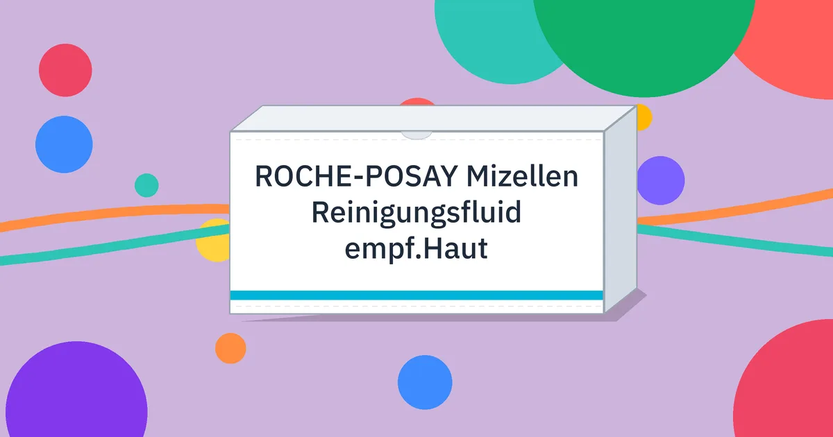 Symbolbild: Packung mit der Aufschrift ROCHE-POSAY Mizellen Reinigungsfluid empf.Haut (PZN 12561850) – Verfügbarkeit und Bezug in Apotheken in Frankfurt am Main