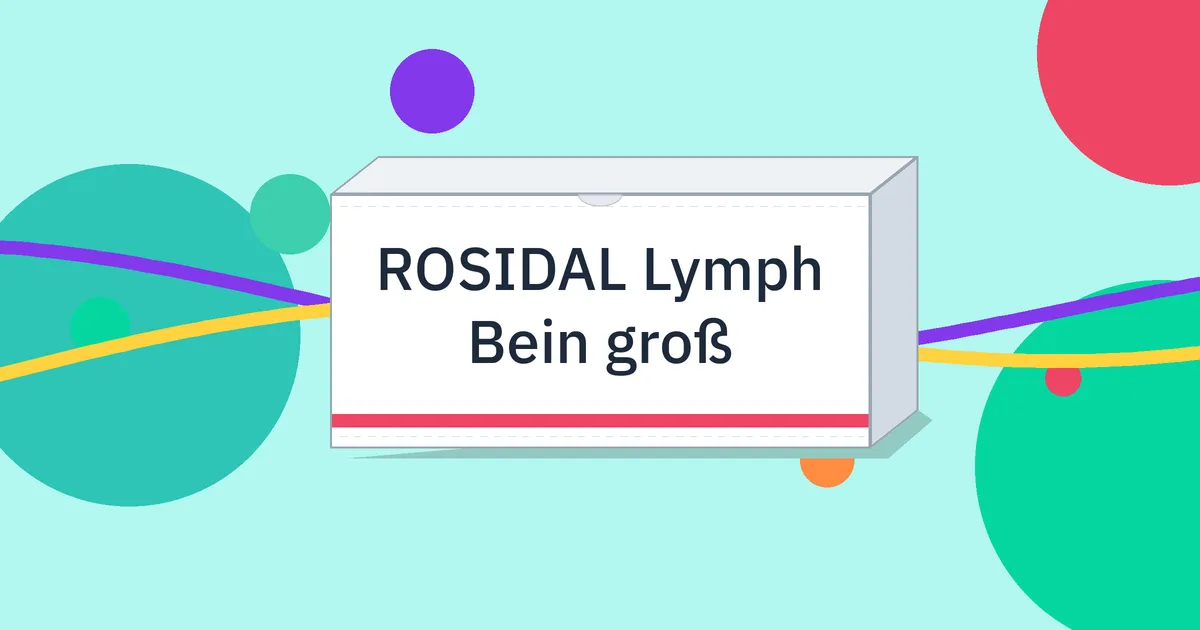 Symbolbild: Packung mit der Aufschrift ROSIDAL Lymph Bein groß (PZN 16007748) – Verfügbarkeit und Bezug in Apotheken in Frankfurt am Main