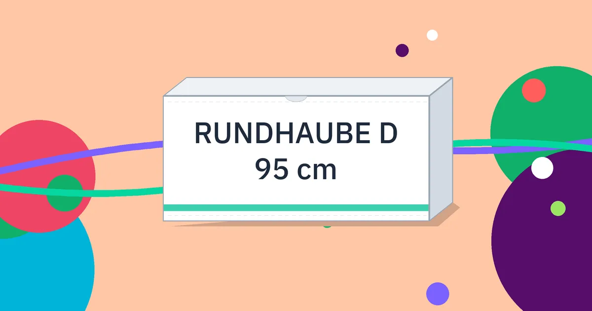 Symbolbild: Packung mit der Aufschrift RUNDHAUBE D 95 cm (PZN 07600364) – Verfügbarkeit und Bezug in Apotheken in Frankfurt am Main
