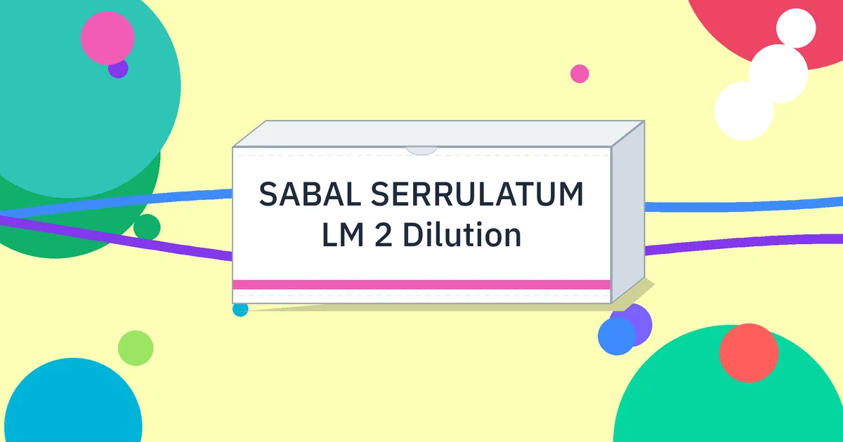 Symbolbild: Packung mit der Aufschrift SABAL SERRULATUM LM 2 Dilution (PZN 13174888) – Verfügbarkeit und Bezug in Apotheken in Frankfurt am Main
