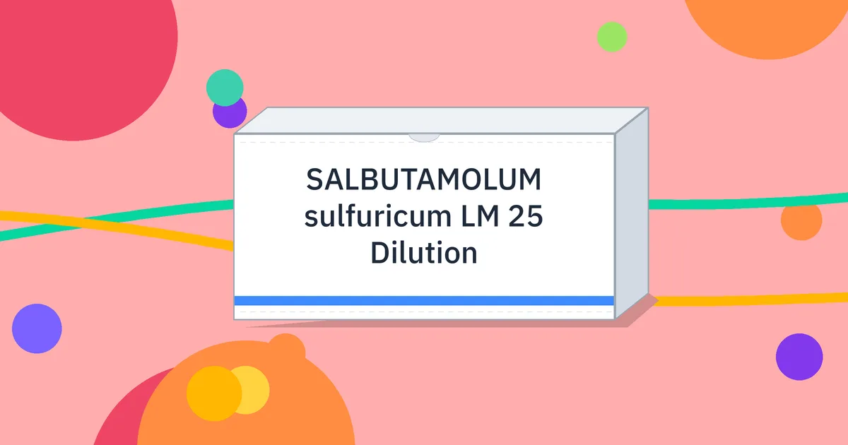 Symbolbild: Packung mit der Aufschrift SALBUTAMOLUM sulfuricum LM 25 Dilution (PZN 18271952) – Verfügbarkeit und Bezug in Apotheken in Frankfurt am Main
