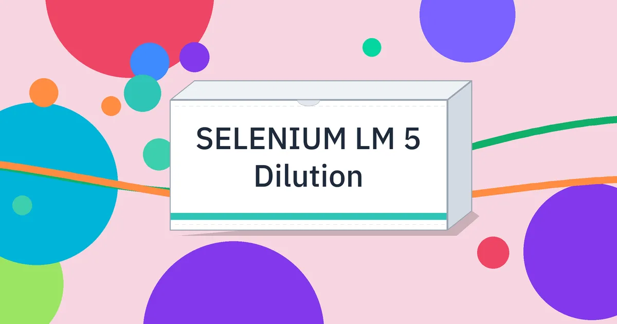 Symbolbild: Packung mit der Aufschrift SELENIUM LM 5 Dilution (PZN 13185691) – Verfügbarkeit und Bezug in Apotheken in Frankfurt am Main