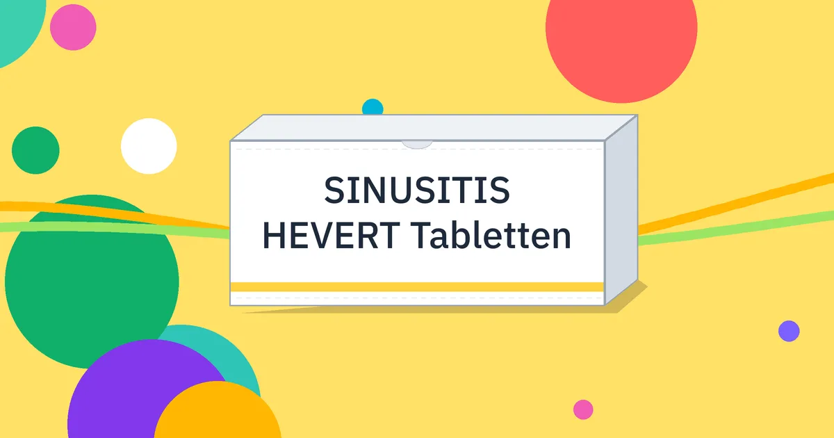 Symbolbild: Packung mit der Aufschrift SINUSITIS HEVERT Tabletten (PZN 19107350) – Verfügbarkeit und Bezug in Apotheken in Frankfurt am Main