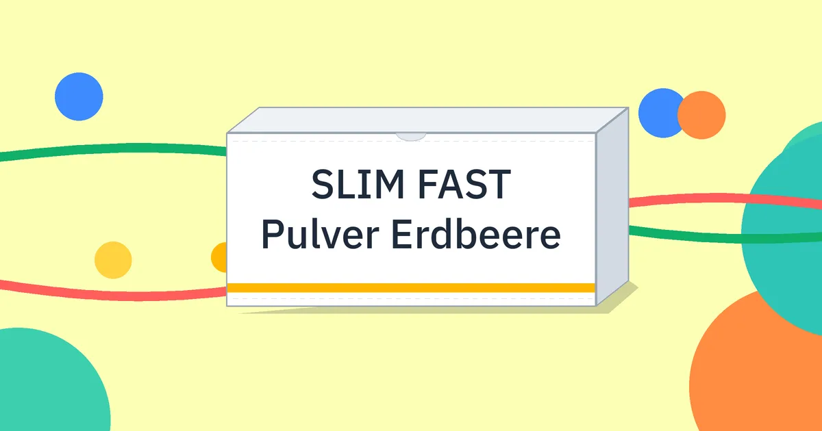 Symbolbild: Packung mit der Aufschrift SLIM FAST Pulver Erdbeere (PZN 18825184) – Verfügbarkeit und Bezug in Apotheken in Frankfurt am Main