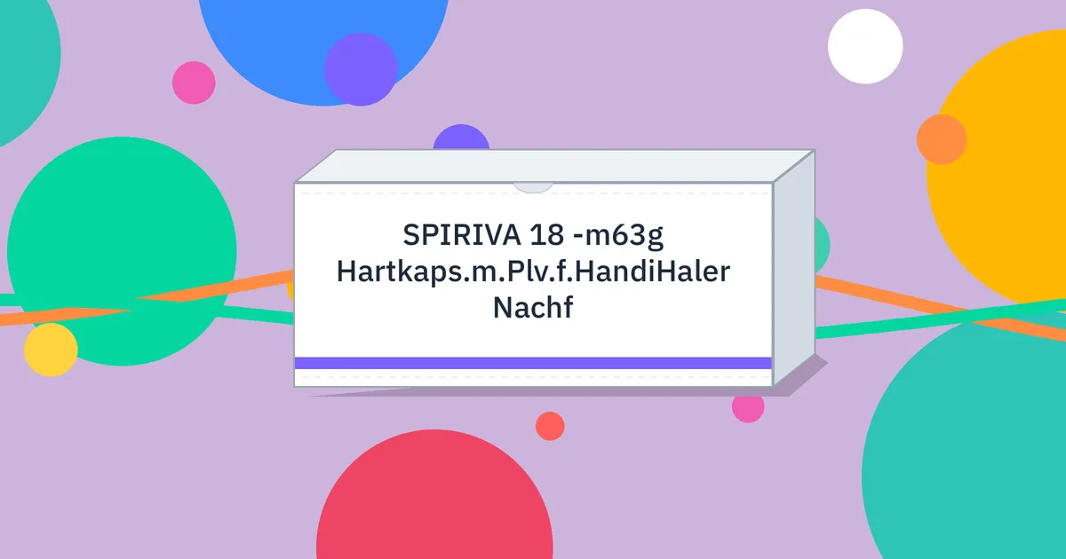 Symbolbild: Packung mit der Aufschrift SPIRIVA 18 -m63g Hartkaps.m.Plv.f.HandiHaler Nachf (PZN 16008883) – Verfügbarkeit und Bezug in Apotheken in Frankfurt am Main