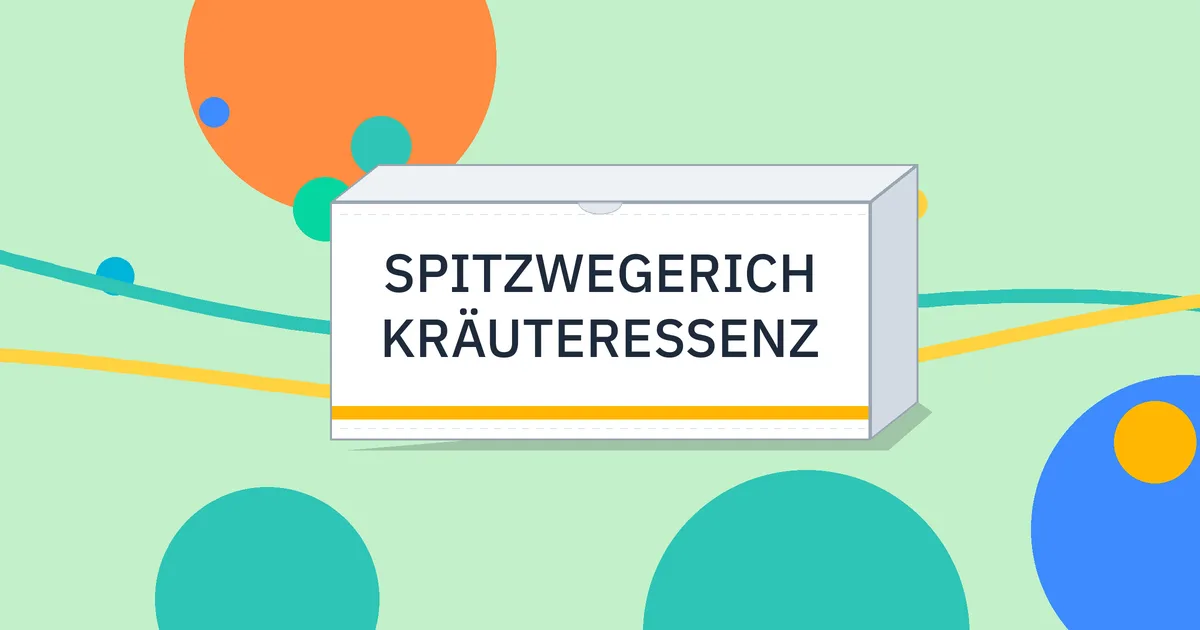 Symbolbild: Packung mit der Aufschrift SPITZWEGERICH KRÄUTERESSENZ (PZN 13820012) – Verfügbarkeit und Bezug in Apotheken in Frankfurt am Main