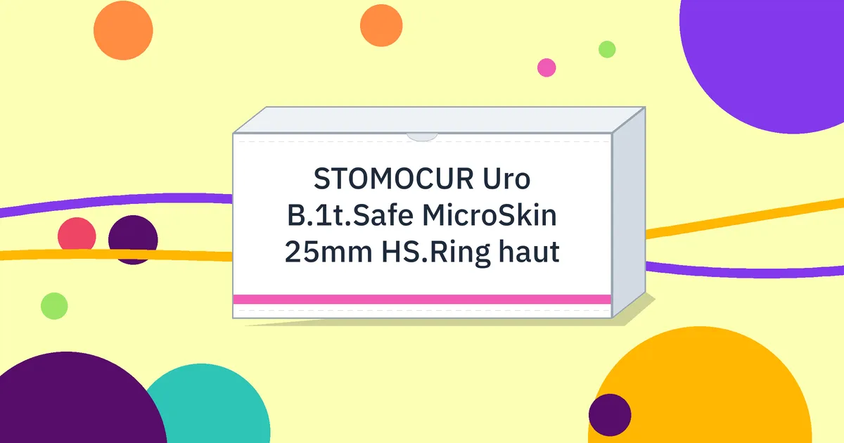 Symbolbild: Packung mit der Aufschrift STOMOCUR Uro B.1t.Safe MicroSkin 25mm HS.Ring haut (PZN 17160498) – Verfügbarkeit und Bezug in Apotheken in Frankfurt am Main