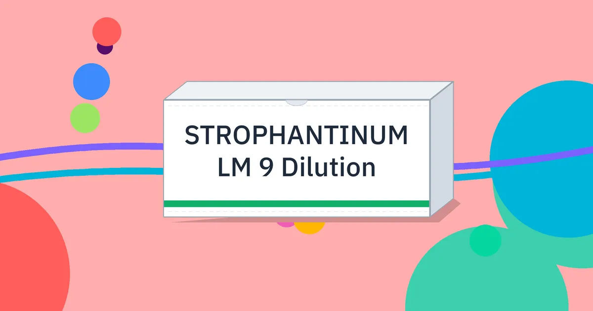 Symbolbild: Packung mit der Aufschrift STROPHANTINUM LM 9 Dilution (PZN 13684508) – Verfügbarkeit und Bezug in Apotheken in Frankfurt am Main