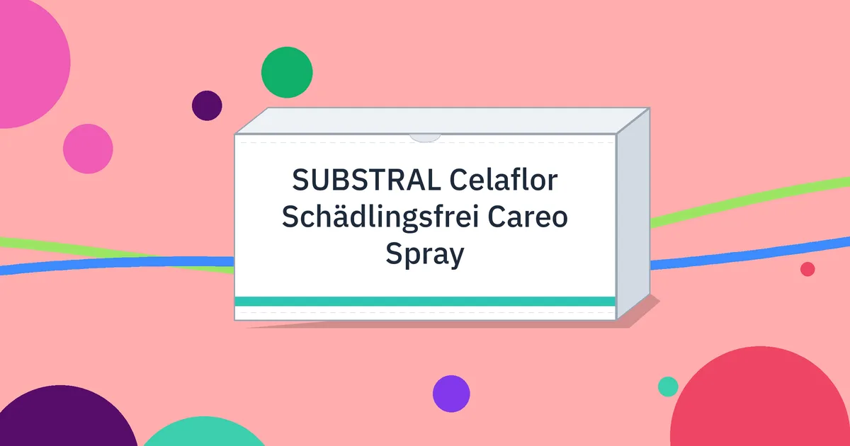 Symbolbild: Packung mit der Aufschrift SUBSTRAL Celaflor Schädlingsfrei Careo Spray (PZN 18186726) – Verfügbarkeit und Bezug in Apotheken in Frankfurt am Main