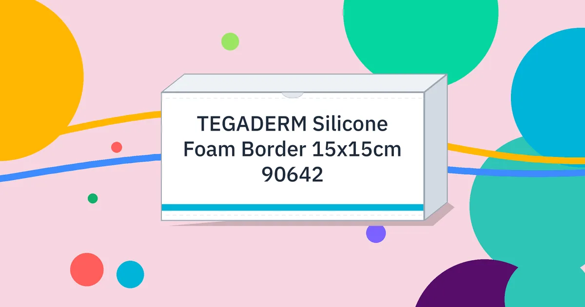 Symbolbild: Packung mit der Aufschrift TEGADERM Silicone Foam Border 15x15cm 90642 (PZN 16398571) – Verfügbarkeit und Bezug in Apotheken in Frankfurt am Main
