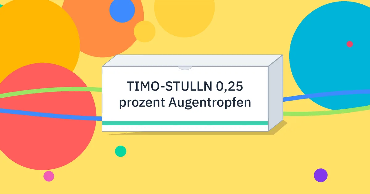 Symbolbild: Packung mit der Aufschrift TIMO-STULLN 0,25 prozent Augentropfen (PZN 06878790) – Verfügbarkeit und Bezug in Apotheken in Frankfurt am Main