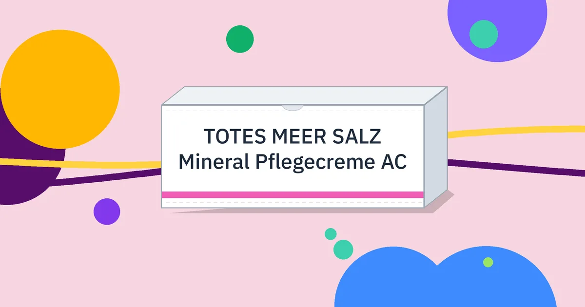 Symbolbild: Packung mit der Aufschrift TOTES MEER SALZ Mineral Pflegecreme AC (PZN 07270889) – Verfügbarkeit und Bezug in Apotheken in Frankfurt am Main