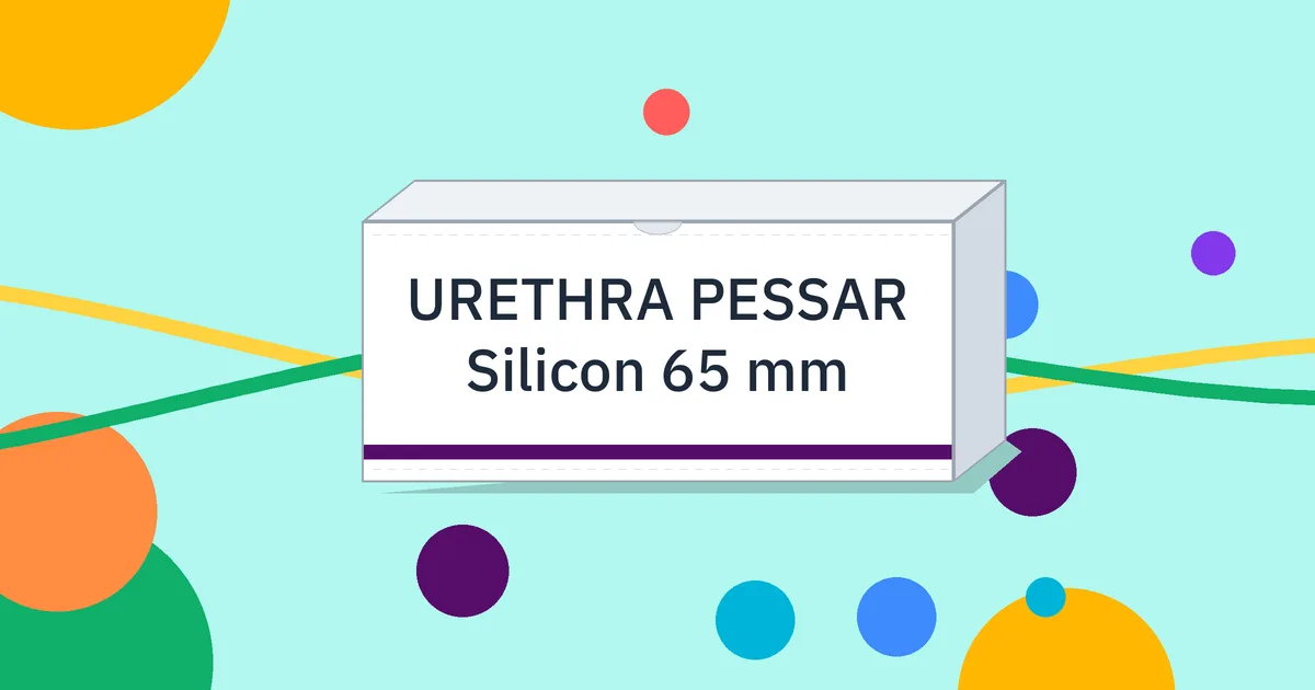 Symbolbild: Packung mit der Aufschrift URETHRA PESSAR Silicon 65 mm (PZN 07702521) – Verfügbarkeit und Bezug in Apotheken in Frankfurt am Main