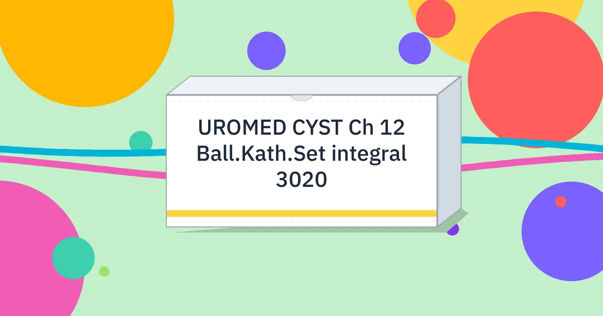 Symbolbild: Packung mit der Aufschrift UROMED CYST Ch 12 Ball.Kath.Set integral 3020 (PZN 07198494) – Verfügbarkeit und Bezug in Apotheken in Frankfurt am Main
