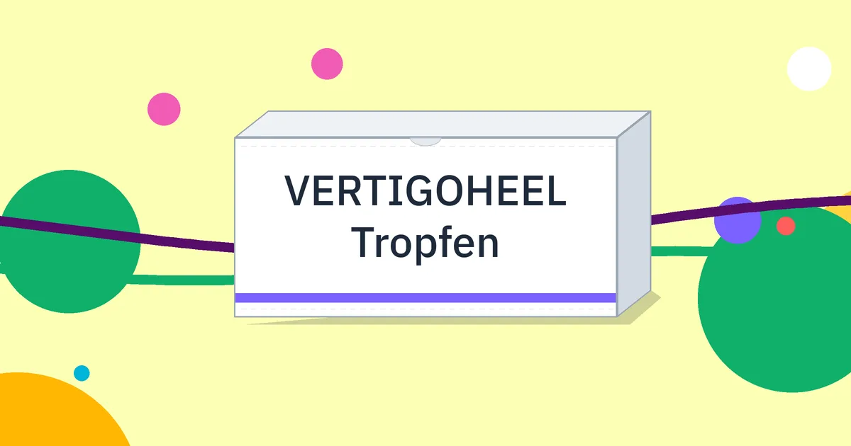 Symbolbild: Packung mit der Aufschrift VERTIGOHEEL Tropfen (PZN 01088959) – Verfügbarkeit und Bezug in Apotheken in Frankfurt am Main