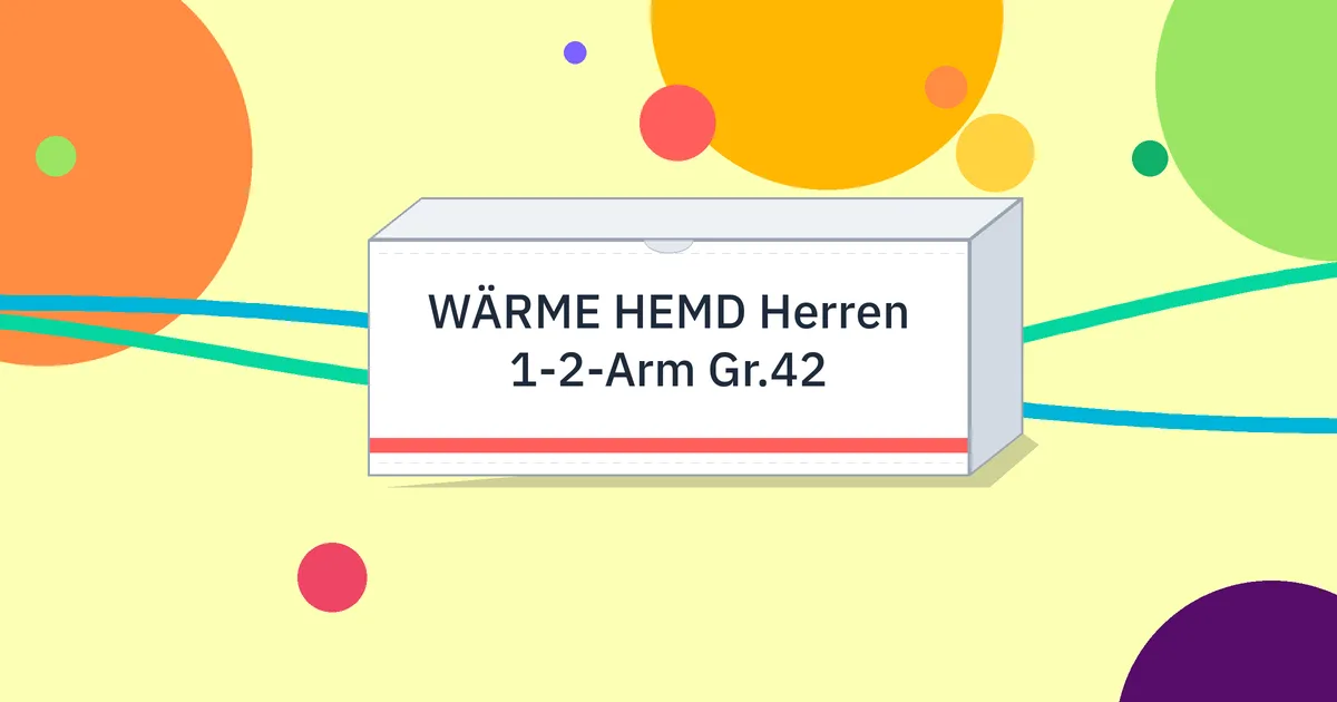 Symbolbild: Packung mit der Aufschrift WÄRME HEMD Herren 1-2-Arm Gr.42 (PZN 02445798) – Verfügbarkeit und Bezug in Apotheken in Frankfurt am Main
