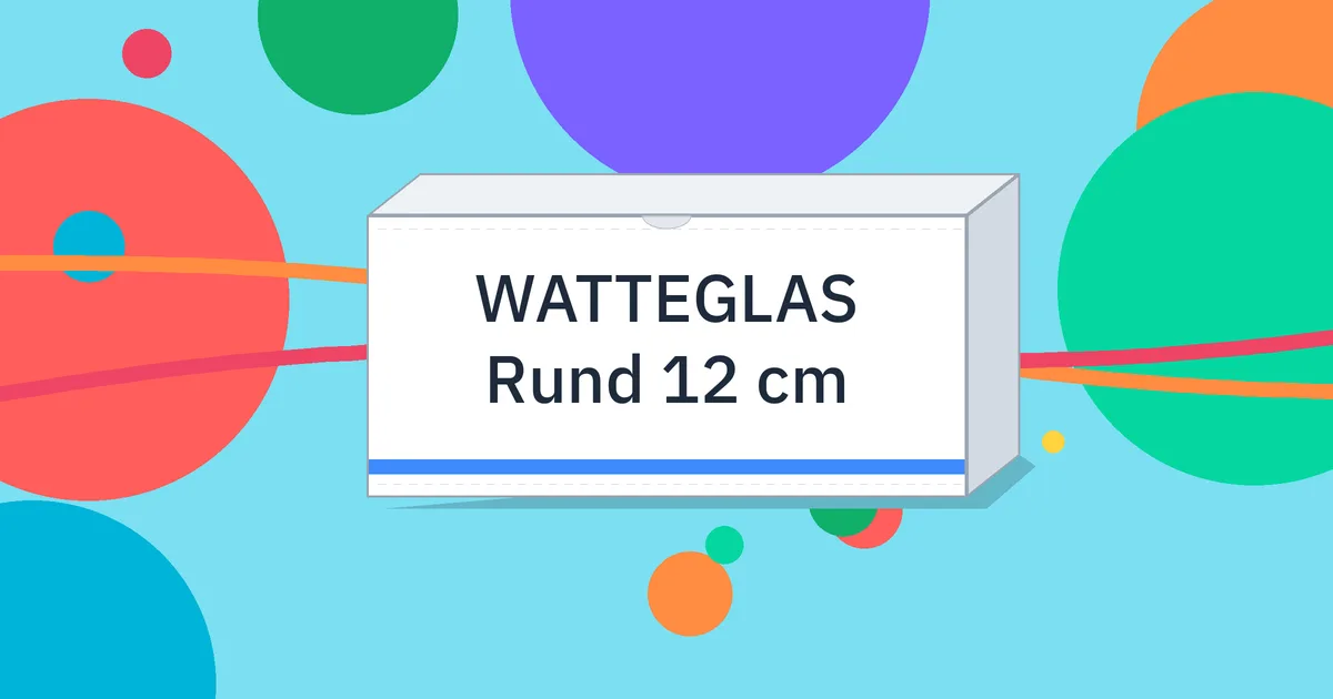 Symbolbild: Packung mit der Aufschrift WATTEGLAS Rund 12 cm (PZN 02010008) – Verfügbarkeit und Bezug in Apotheken in Frankfurt am Main