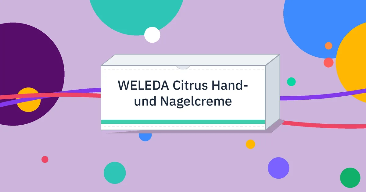 Symbolbild: Packung mit der Aufschrift WELEDA Citrus Hand- und Nagelcreme (PZN 05890984) – Verfügbarkeit und Bezug in Apotheken in Frankfurt am Main