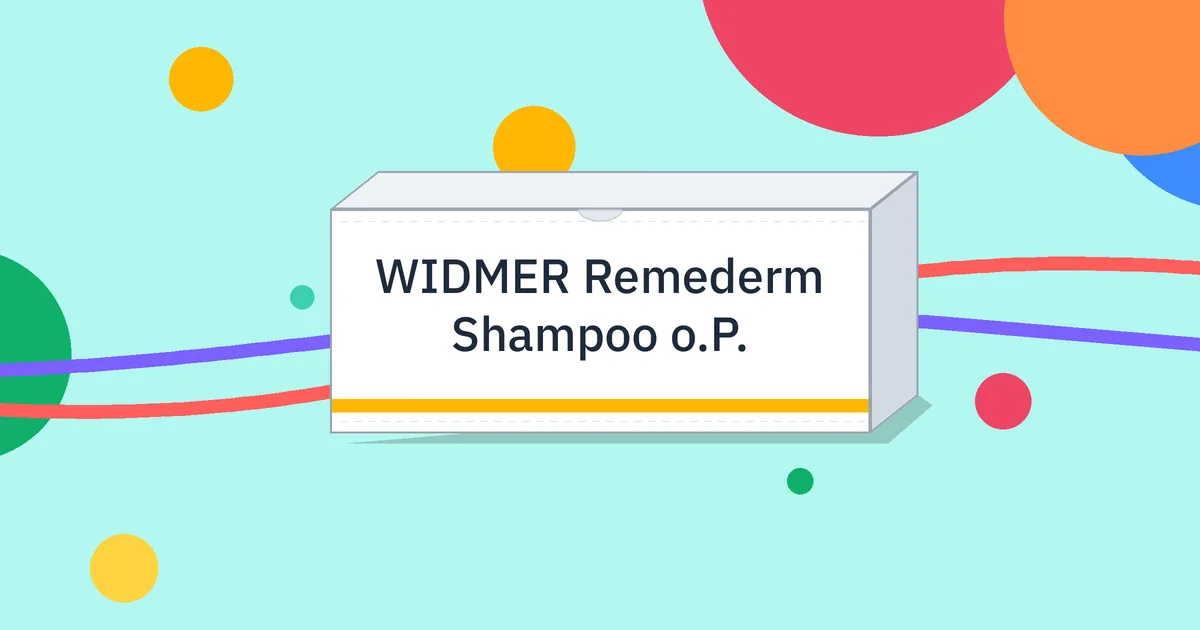 Symbolbild: Packung mit der Aufschrift WIDMER Remederm Shampoo o.P. (PZN 03816021) – Verfügbarkeit und Bezug in Apotheken in Frankfurt am Main