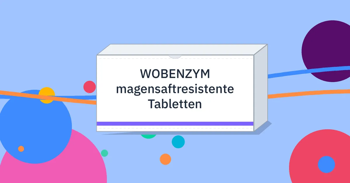 Symbolbild: Packung mit der Aufschrift WOBENZYM magensaftresistente Tabletten (PZN 13751848) – Verfügbarkeit und Bezug in Apotheken in Frankfurt am Main