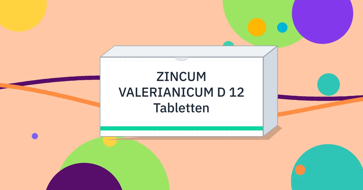 Symbolbild: Packung mit der Aufschrift ZINCUM VALERIANICUM D 12 Tabletten (PZN 02637581) – Verfügbarkeit und Bezug in Apotheken in Frankfurt am Main