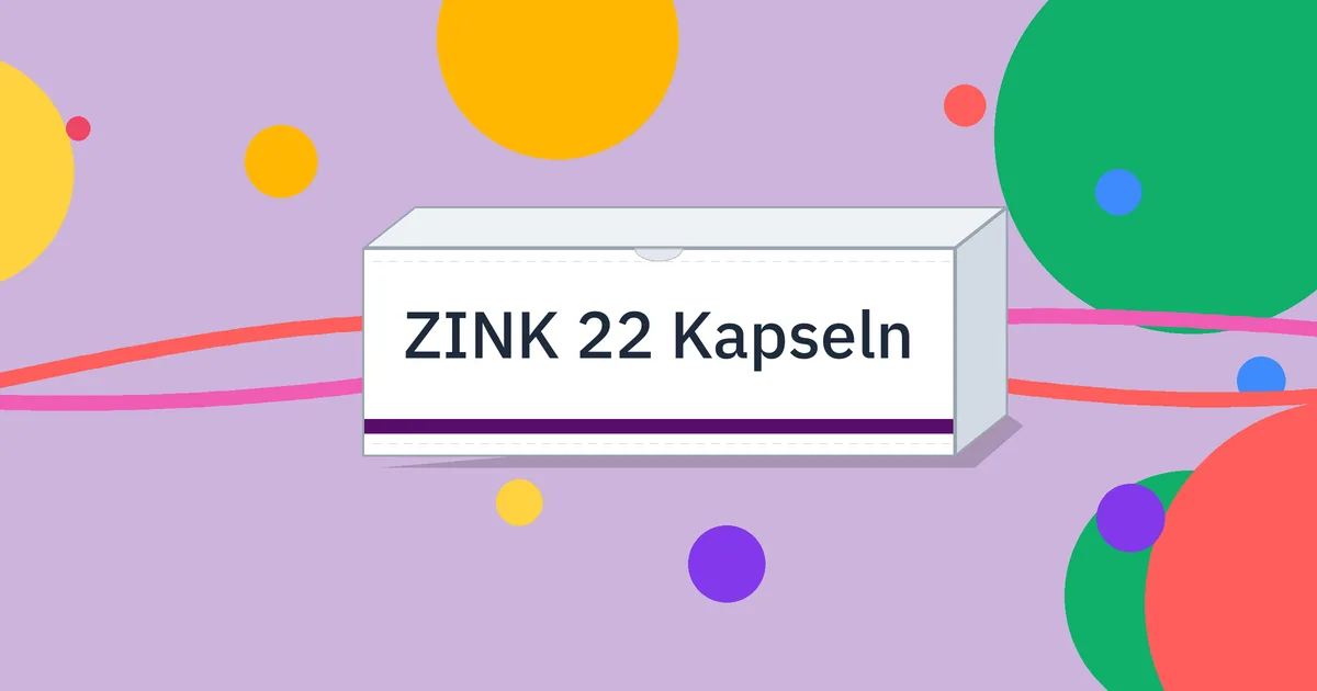 Symbolbild: Packung mit der Aufschrift ZINK 22 Kapseln (PZN 04325880) – Verfügbarkeit und Bezug in Apotheken in Frankfurt am Main