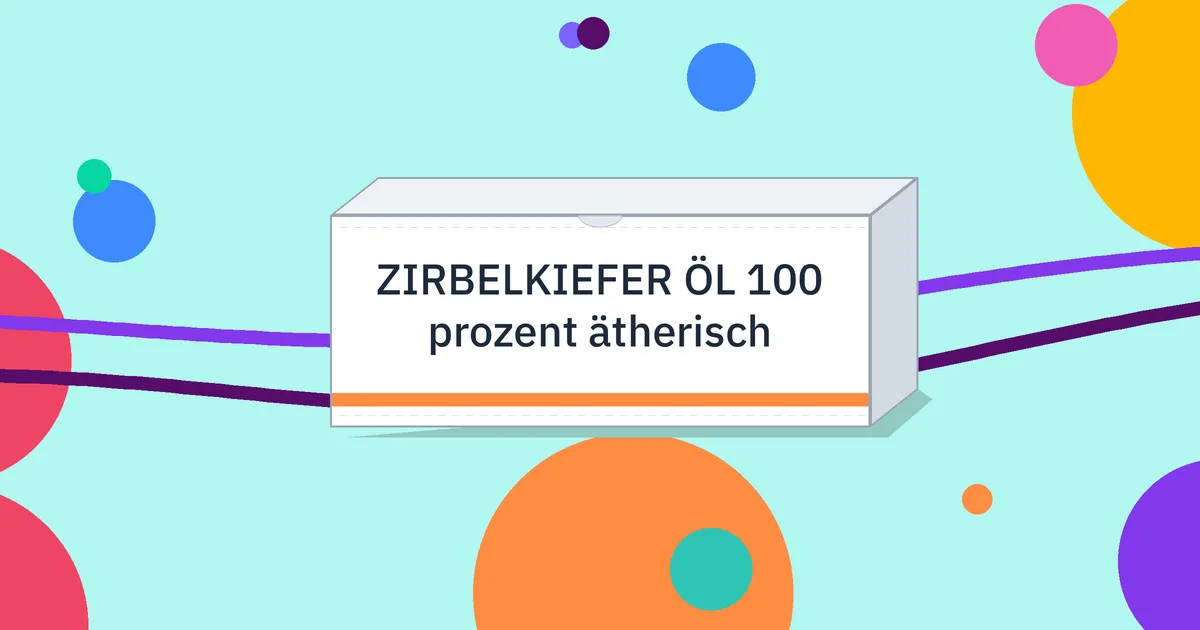 Symbolbild: Packung mit der Aufschrift ZIRBELKIEFER ÖL 100 prozent ätherisch (PZN 01990708) – Verfügbarkeit und Bezug in Apotheken in Frankfurt am Main